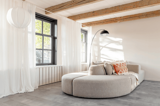 Ronde bank met ronde vormen: de trend van nu – 4x6 sofa